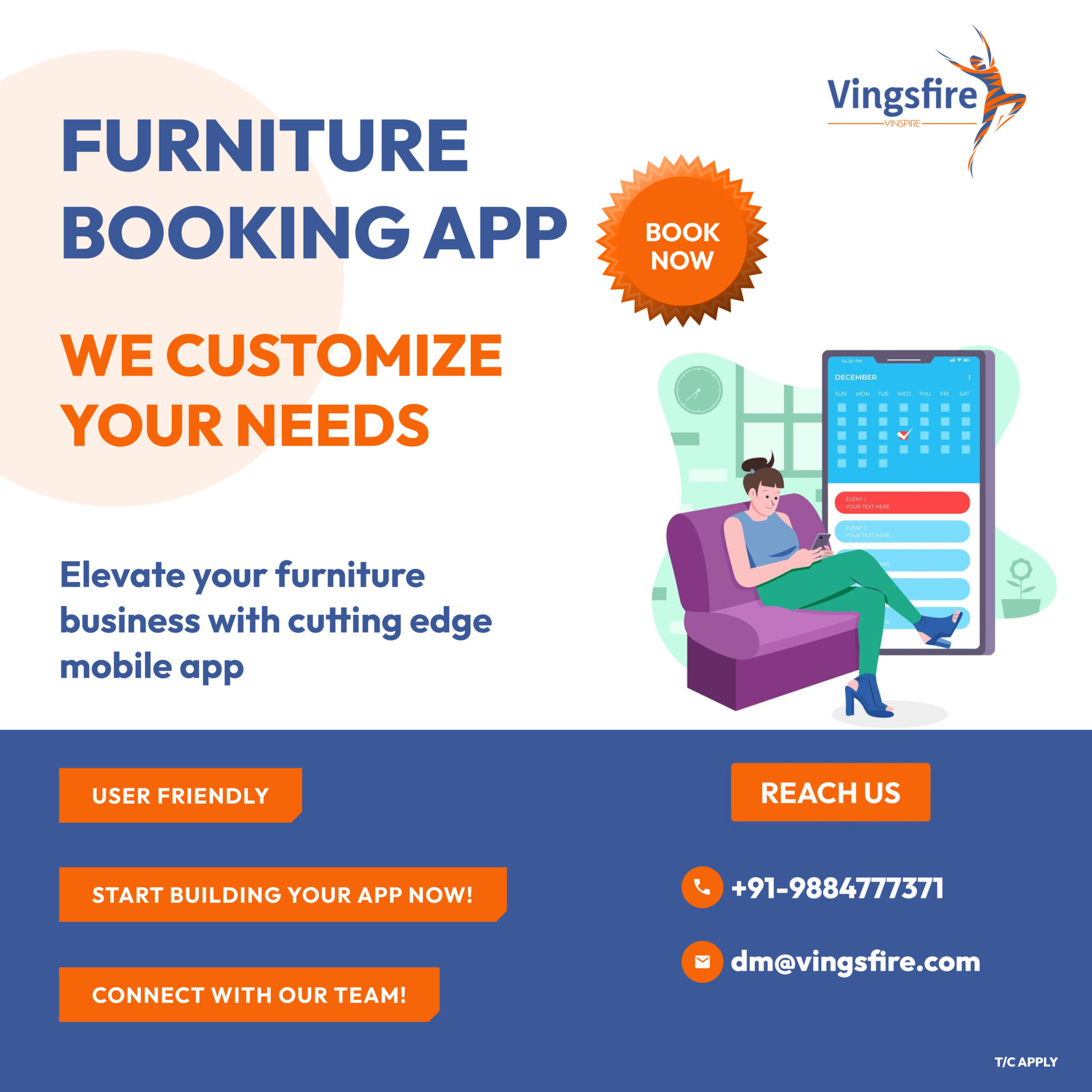 Features Every Great Furniture booking app Should Have II Vingsfire
