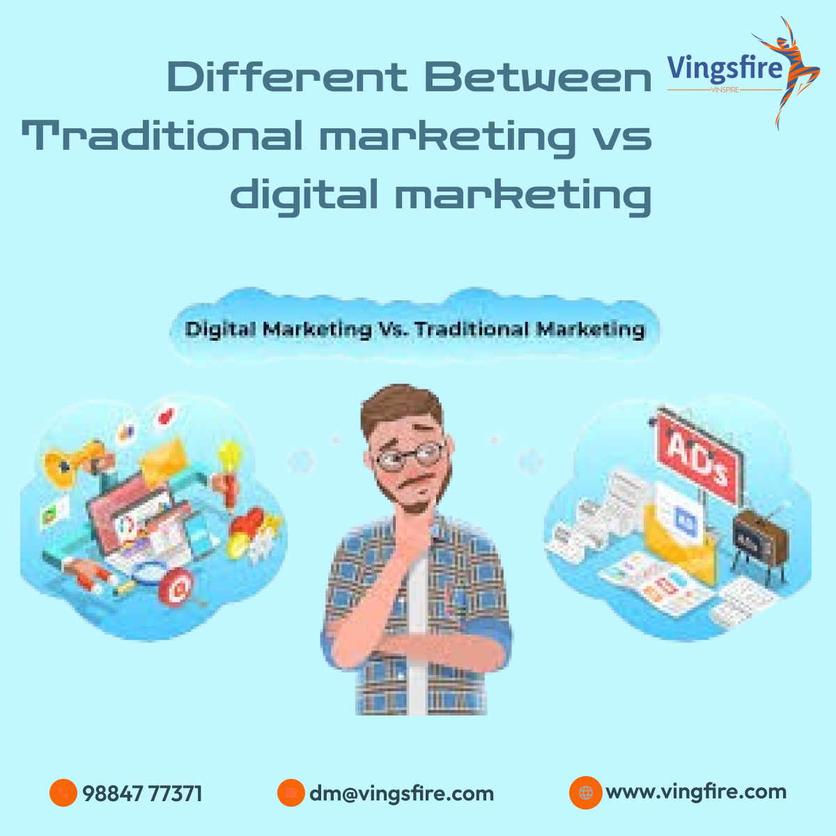 Traditional marketing vs digital marketing : What is Different